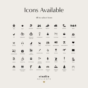 Infographic Wedding Menu, Menu Information, Wedding Icons, Our Love ...