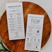 Infographic Wedding Menu Menu Information Wedding Icons Our - Etsy