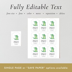 See You Later Alligator Gift Tags, End of School Favor Tags, Summer is ...