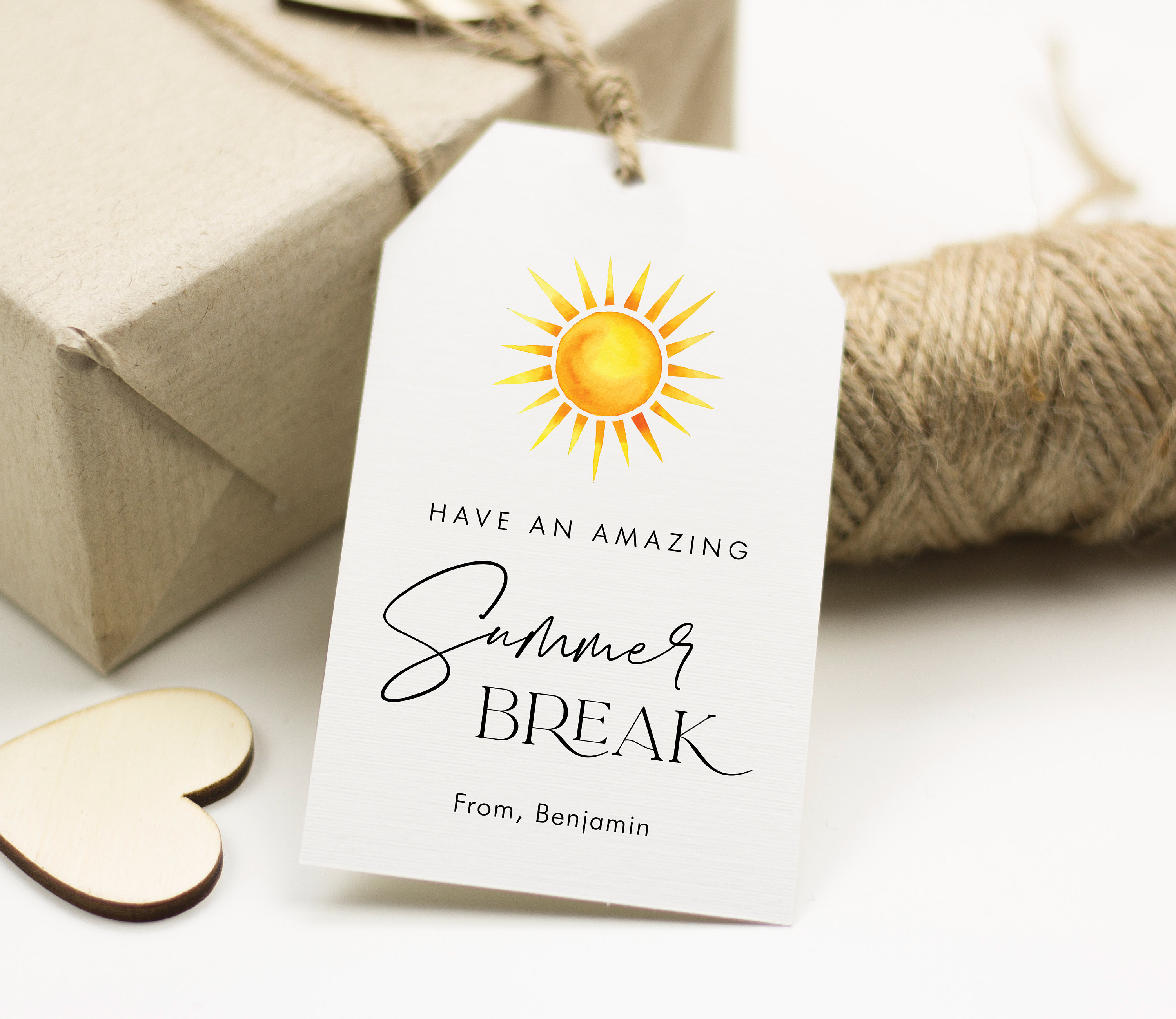 Summer Break Gift Tags, End of School Favor Tag, Sunshine Gift Tags ...
