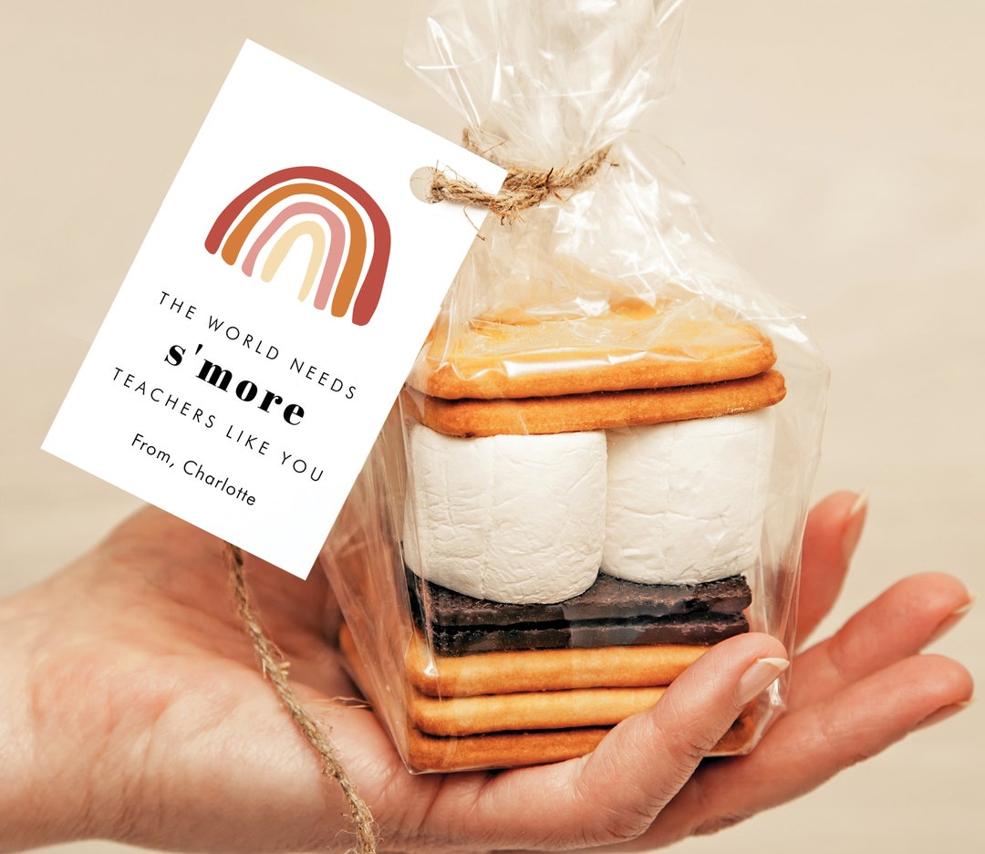 Modern Rainbow S'mores Gift Tag, the World Needs S'more Teachers Like ...