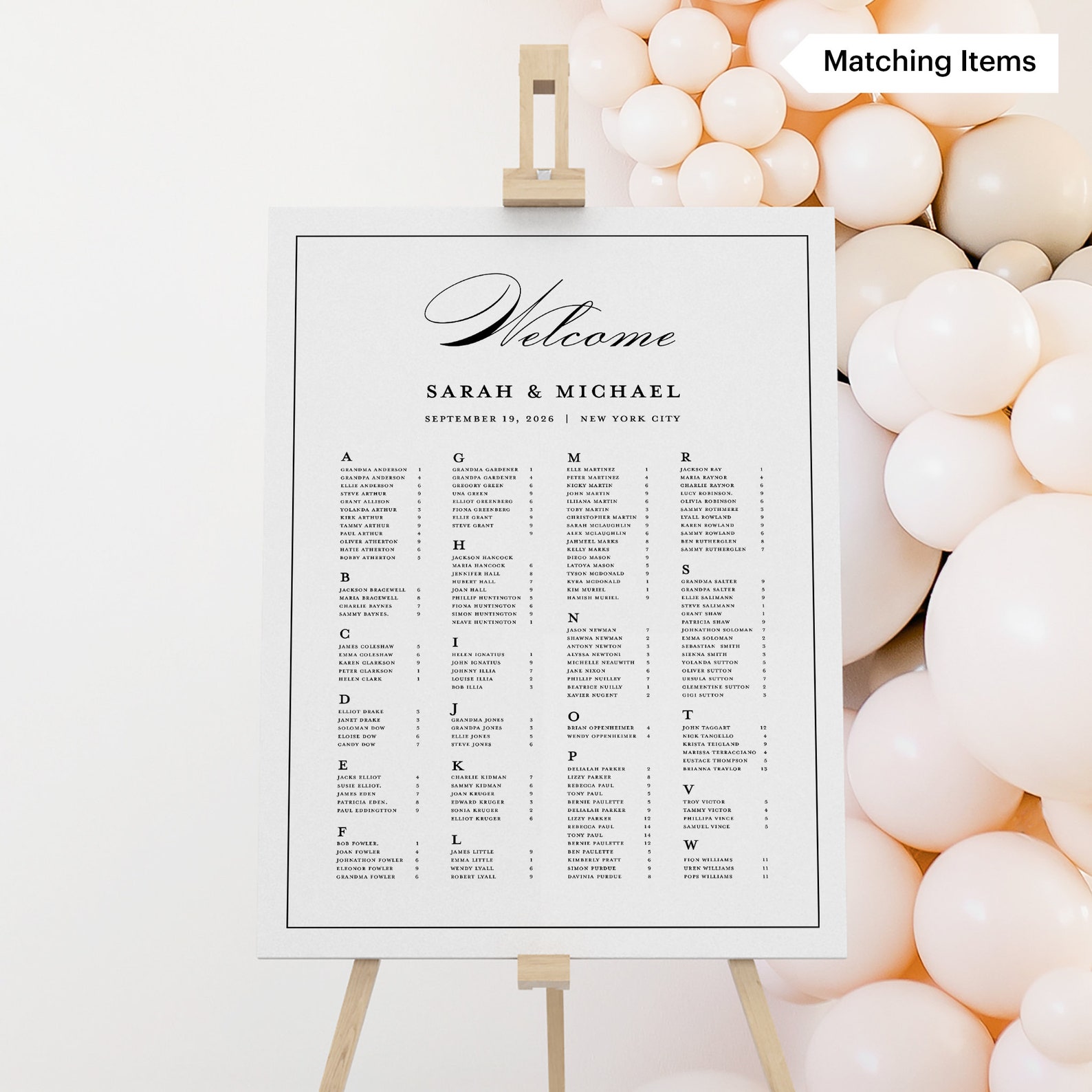 Manhatten Wedding Wraparound Envelope Label Template, Classic Wrap ...