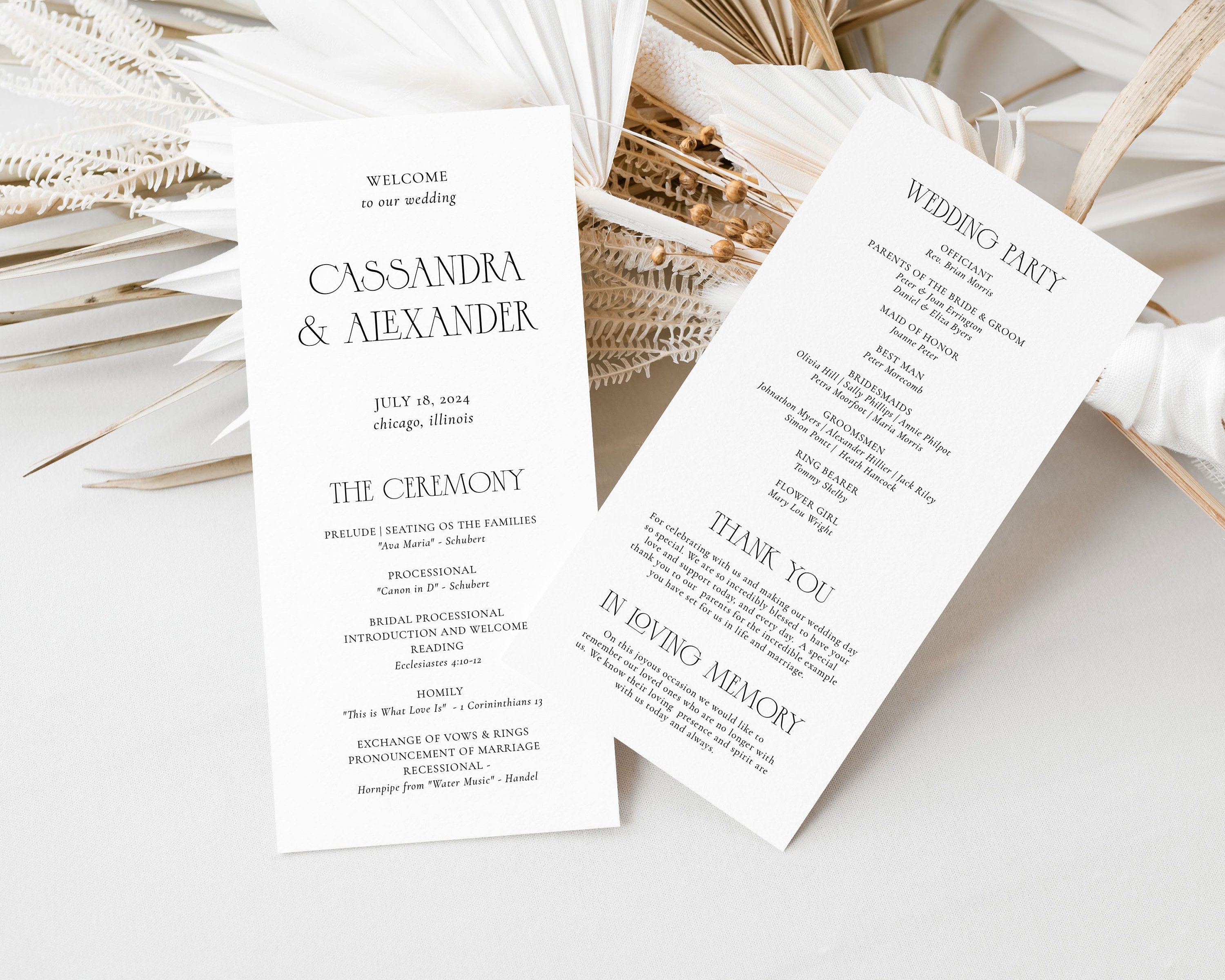 Luxury Vintage Wedding Program Template Art Deco Ceremony - Etsy