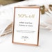 Gold Long Fold Wedding Program, Classic Calligraphy Bi-fold Template ...