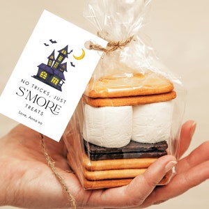 Halloween S'more Gift Tags No Tricks Just S'more - Etsy