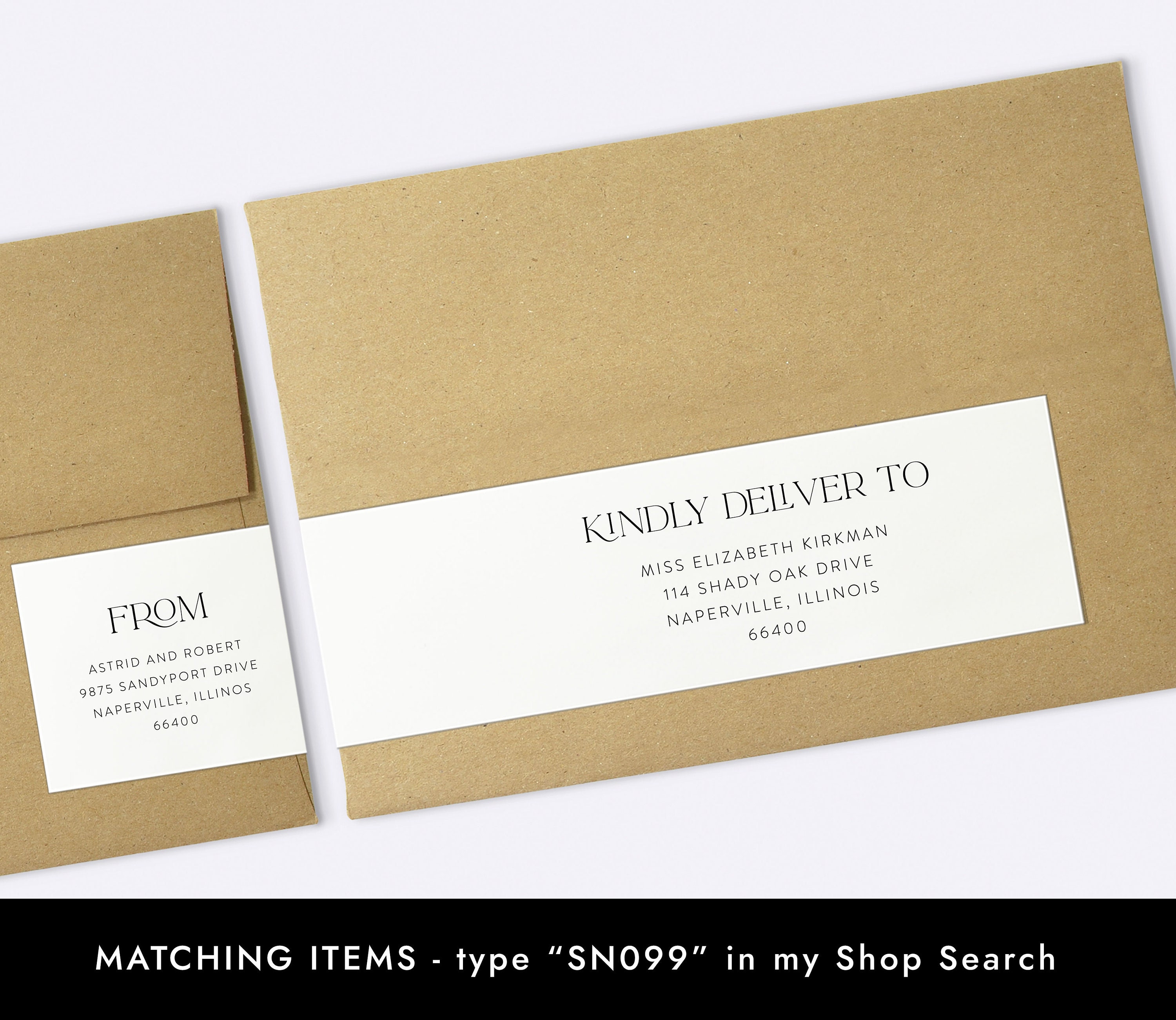 Minimalist Editable Address Labels SN099_WL Printable Address Labels ...