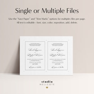 Manhatten QR Code Wedding Invitation Suite, Digital Rsvp, Timeless ...
