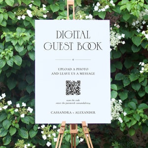 Digital Guest Book Sign, QR Code Guest Book, Online Message, Guest ...