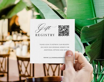Bridal Shower Registry Qr Code - Etsy