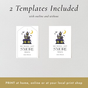 Halloween S'more Gift Tags No Tricks Just S'more | Etsy