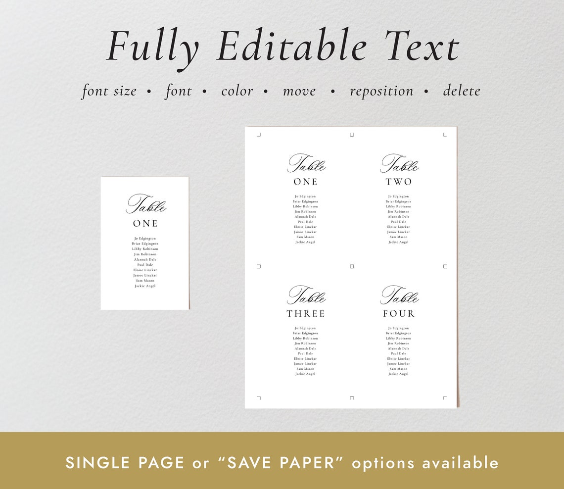 Calligraphy Wine Label Seating Plan Wedding Table Label | Etsy