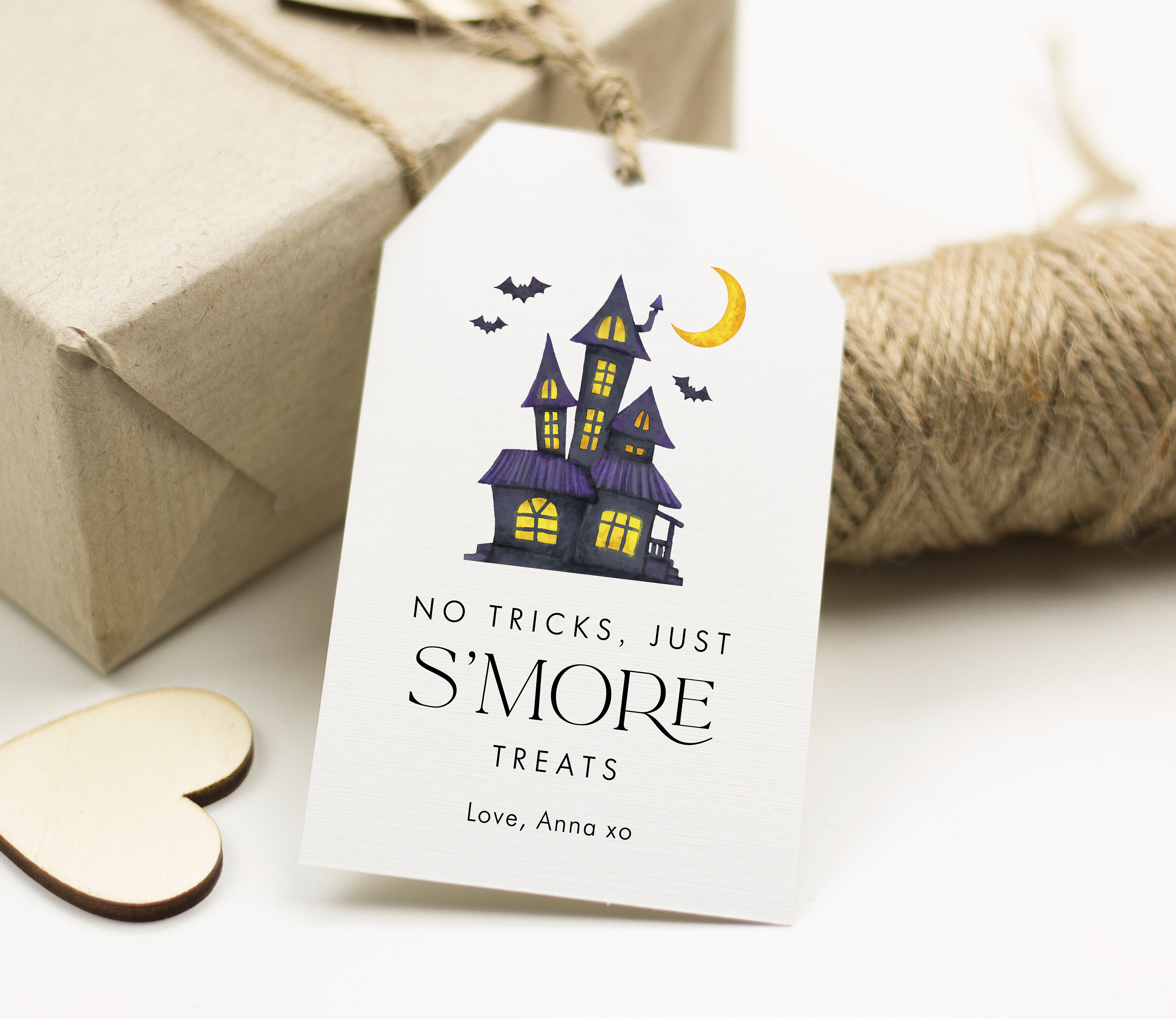 Halloween S'more Gift Tags No Tricks Just S'more - Etsy