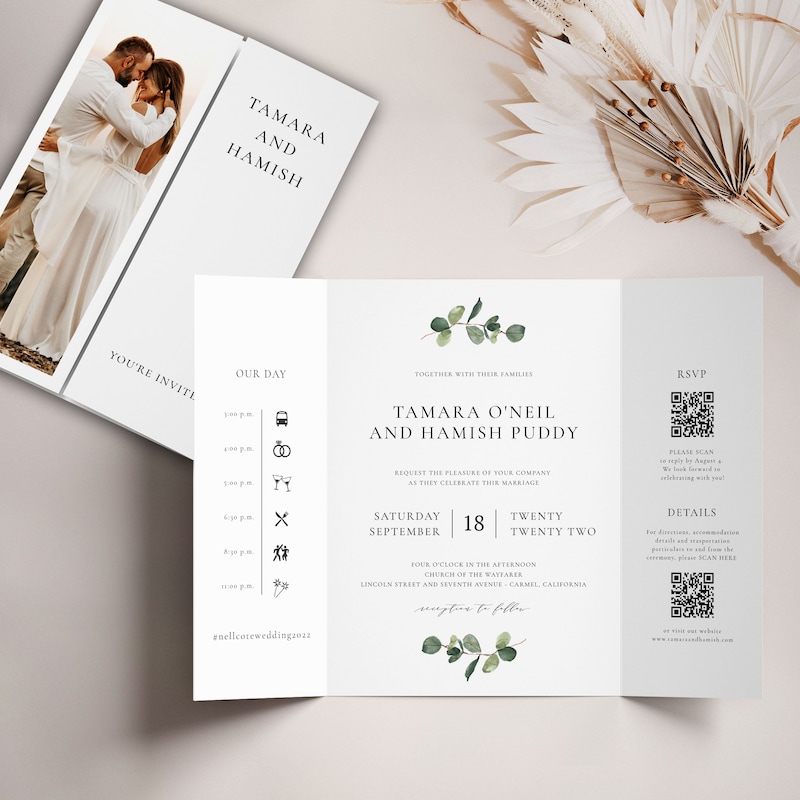 Folding Invitation - Etsy