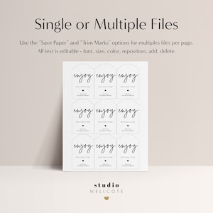 Modern Happy New Year Gift Tag Template, NYE 2025 Gift Tag, Editable ...