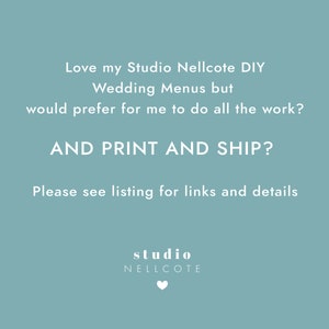 Eucalyptus Wedding Menu Template - Greenery Menu, Editable Menu, Studio Nellcote DIY - SN014F_M ...