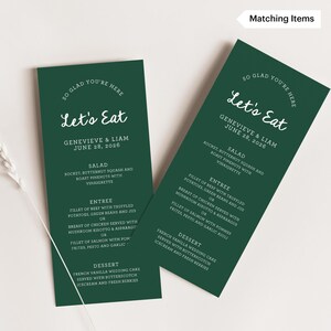 Forest Green Wedding Envelope Template, Handwritten and Unique DIY ...