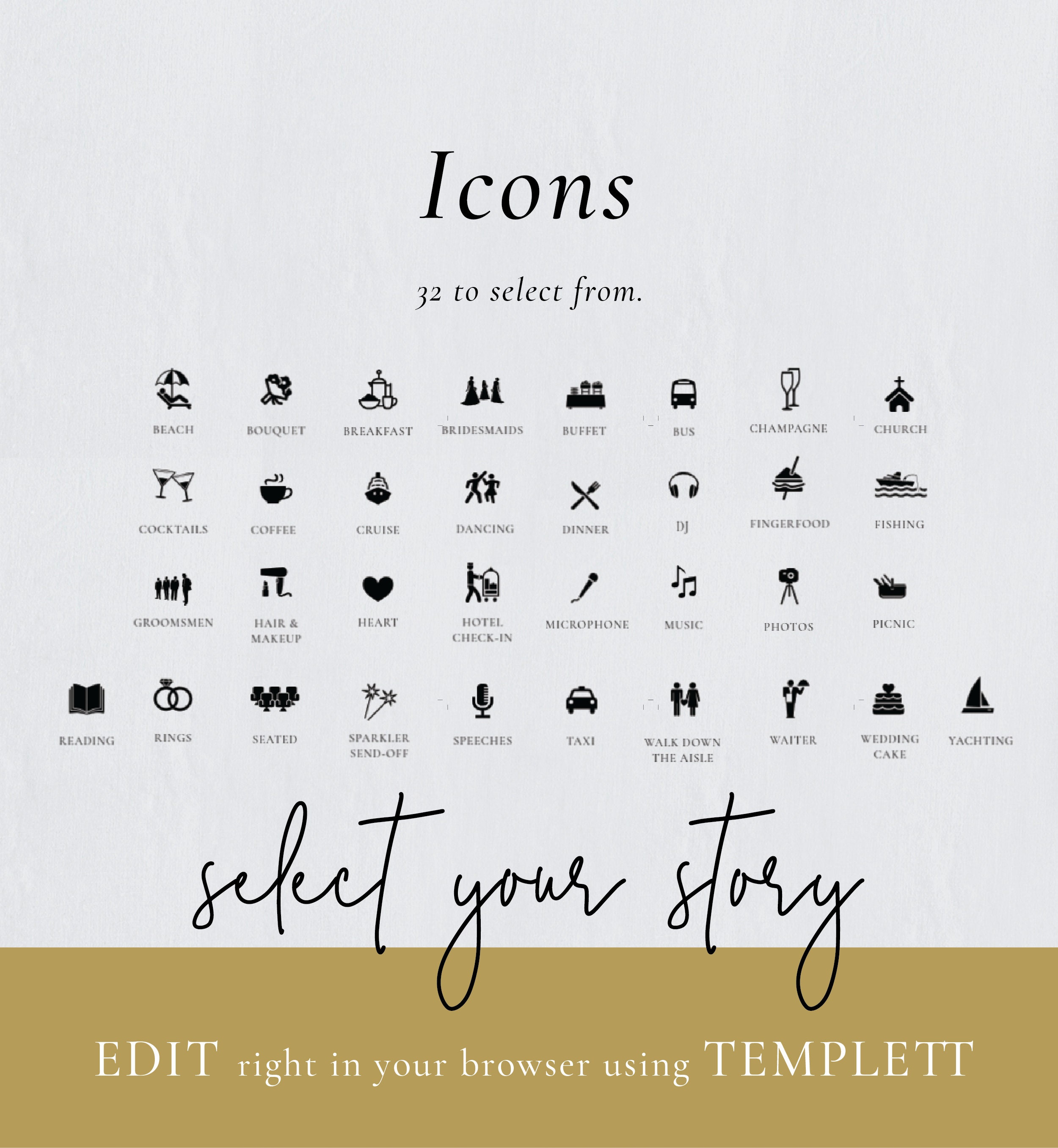 Gold Wedding Timeline-icon Timeline-icon Timeline-planner With - Etsy ...