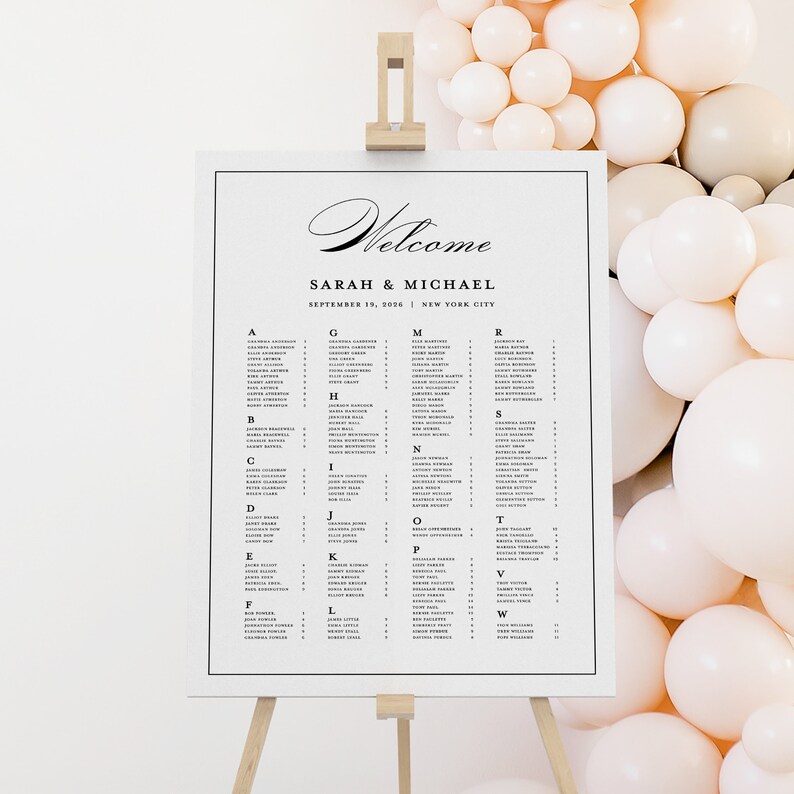 Alphabetical Seating Chart Template, Manhatten Seating Alphabetized ...