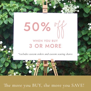 Minimalist Wedding Place Card Template - Modern Monogram Table Decor, Studio Nellcote DIY ...