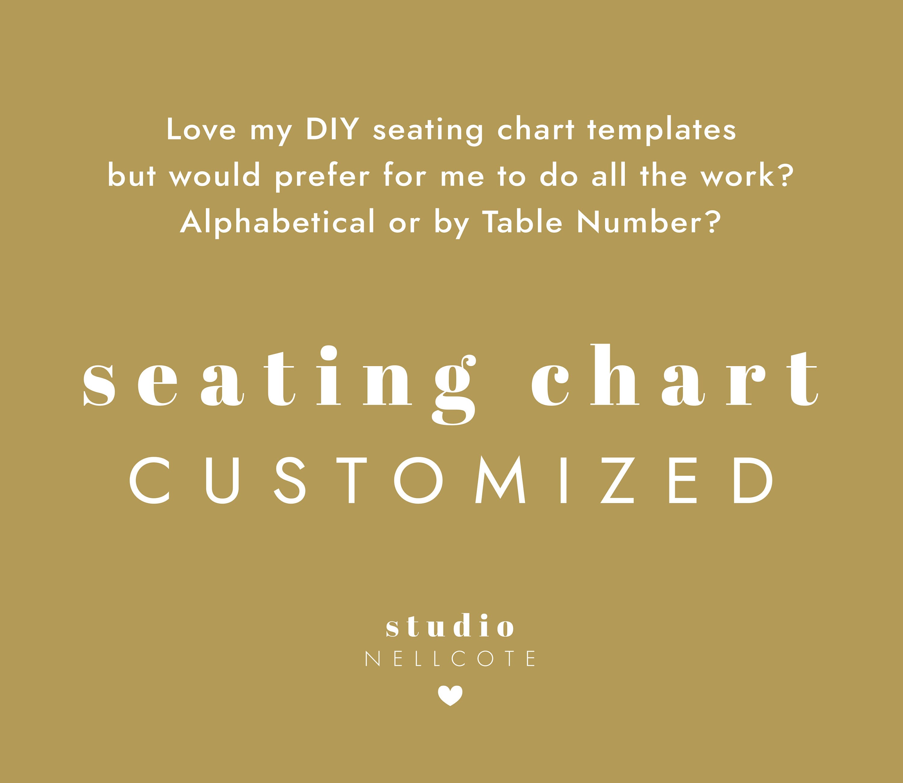 SEATING CHART Customized I Do All the Work Seating Plan - Etsy