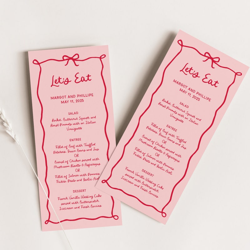 Menu - Etsy