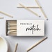 The Perfect Match Printable Template, Customized Matchbox Wedding Favor ...
