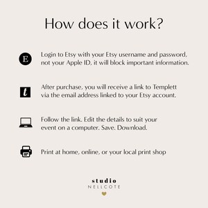 Folded Wedding Program, Manhatten Bi-fold Template for Ceremony Program ...