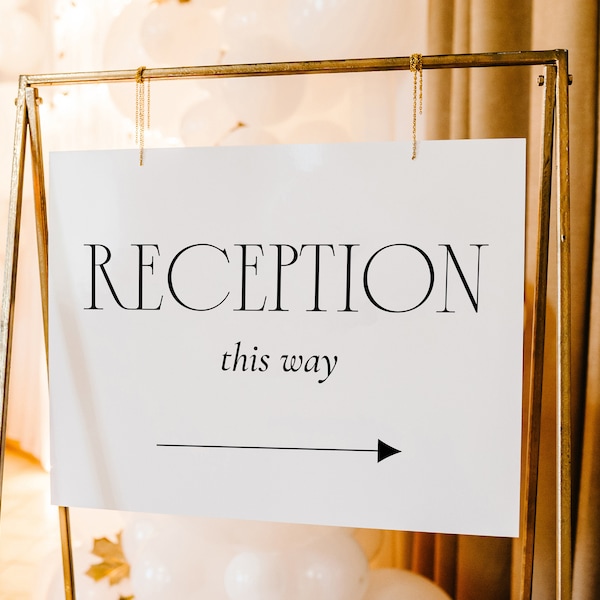 Reception Arrow - Etsy