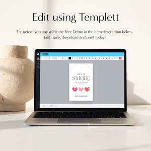 Love Hearts Valentine's Day S'mores Gift Tags, Life is Smore Fun With ...