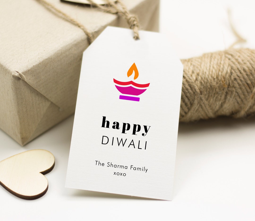 Buy Diwali Gift Tags, Editable Deepawali Gift Tags, Indian Festival of ...
