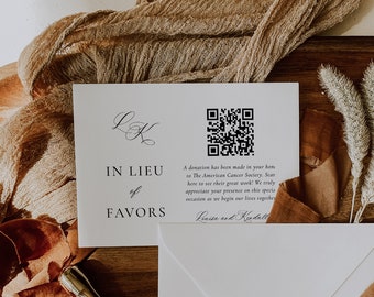 Donation Card Template Qr Code - Etsy