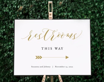 Wedding Toilet Sign | Etsy