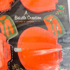 Vintage A Beistle Creation New Old Stock 4 Art Tissue Honeycomb Pumpkin ...