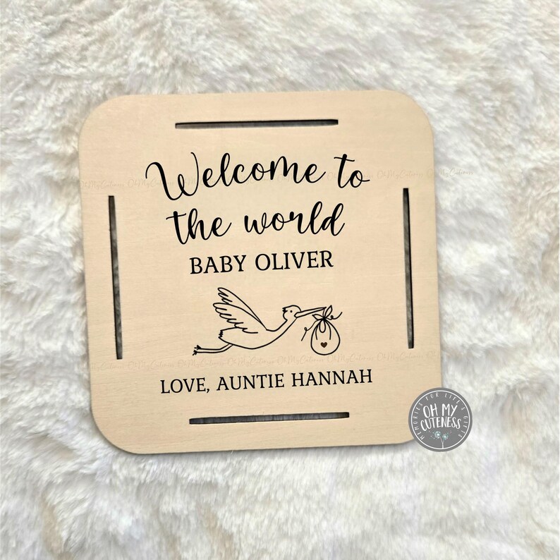 Personalized Tag for Homemade Blanket | Baby Shower Gift Tag | Welcome ...