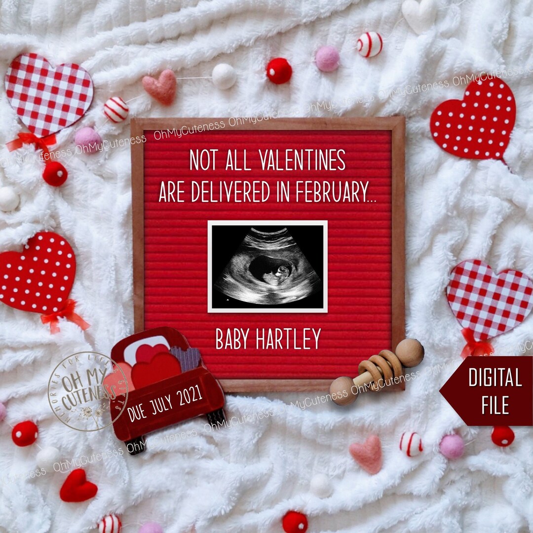 Not All Valentines Delivered in February Digital Pregnancy - Etsy