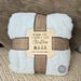 Wood Blanket Tag for Tying With Ribbon and Gifting | Personalized Gift ...