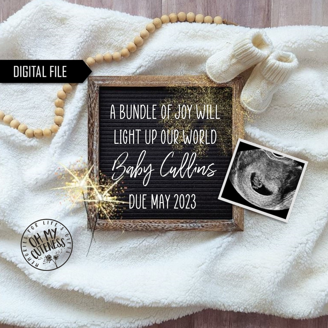 Firework Digital Pregnancy Announcement | Bonfire Night | Firework ...