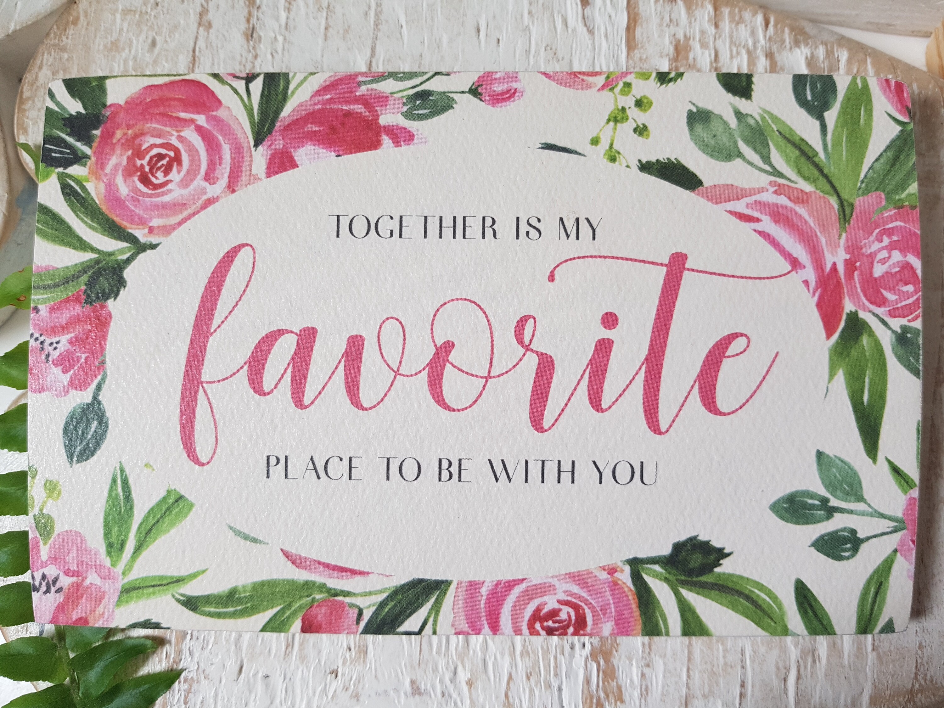 Juntos es mi lugar favorito para estar con usted / signo de | Etsy