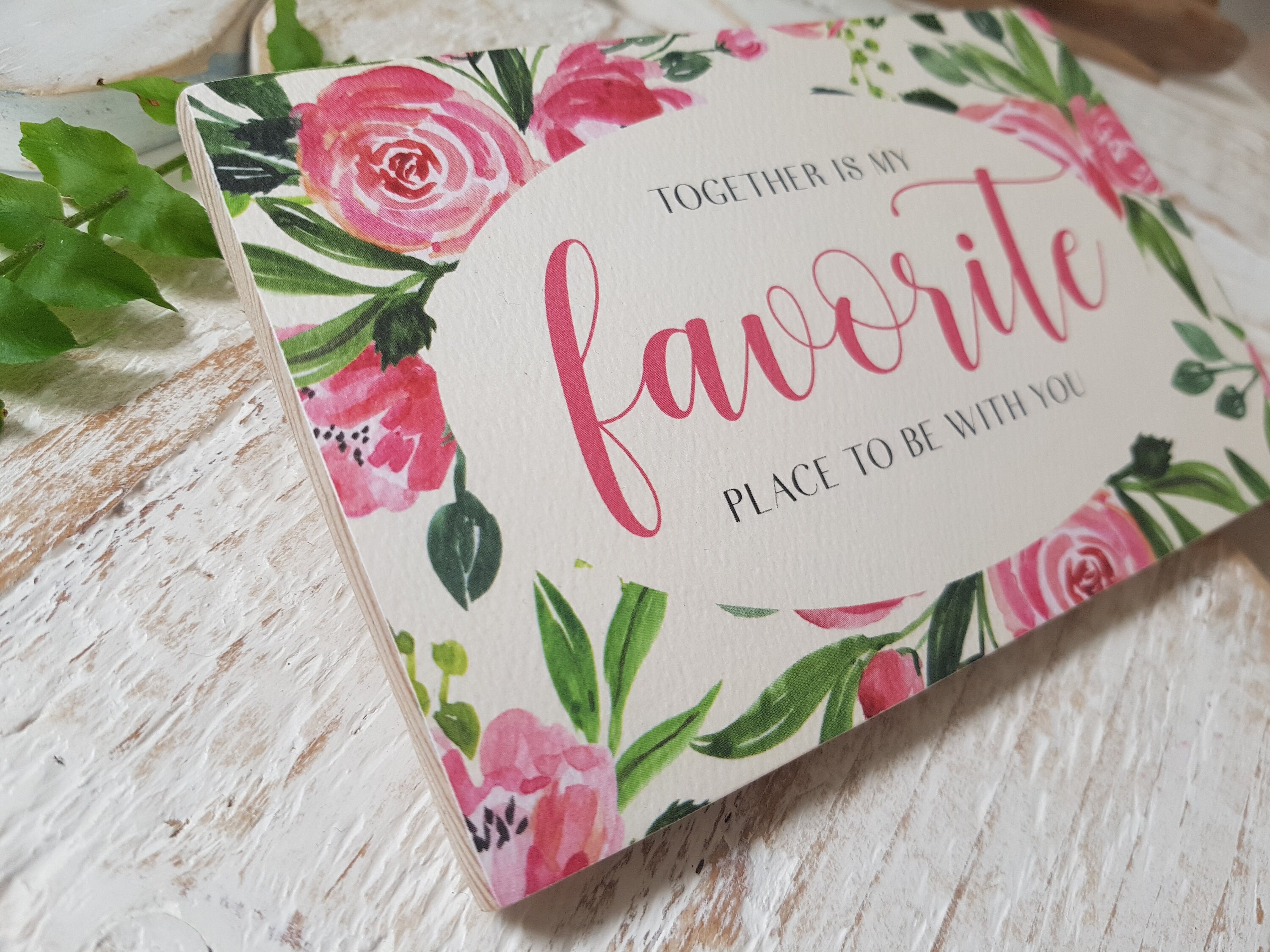 Juntos es mi lugar favorito para estar con usted / signo de | Etsy