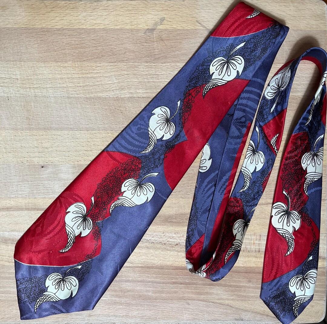 1940s 1950s Dancing Leaves Swing Tie - Etsy