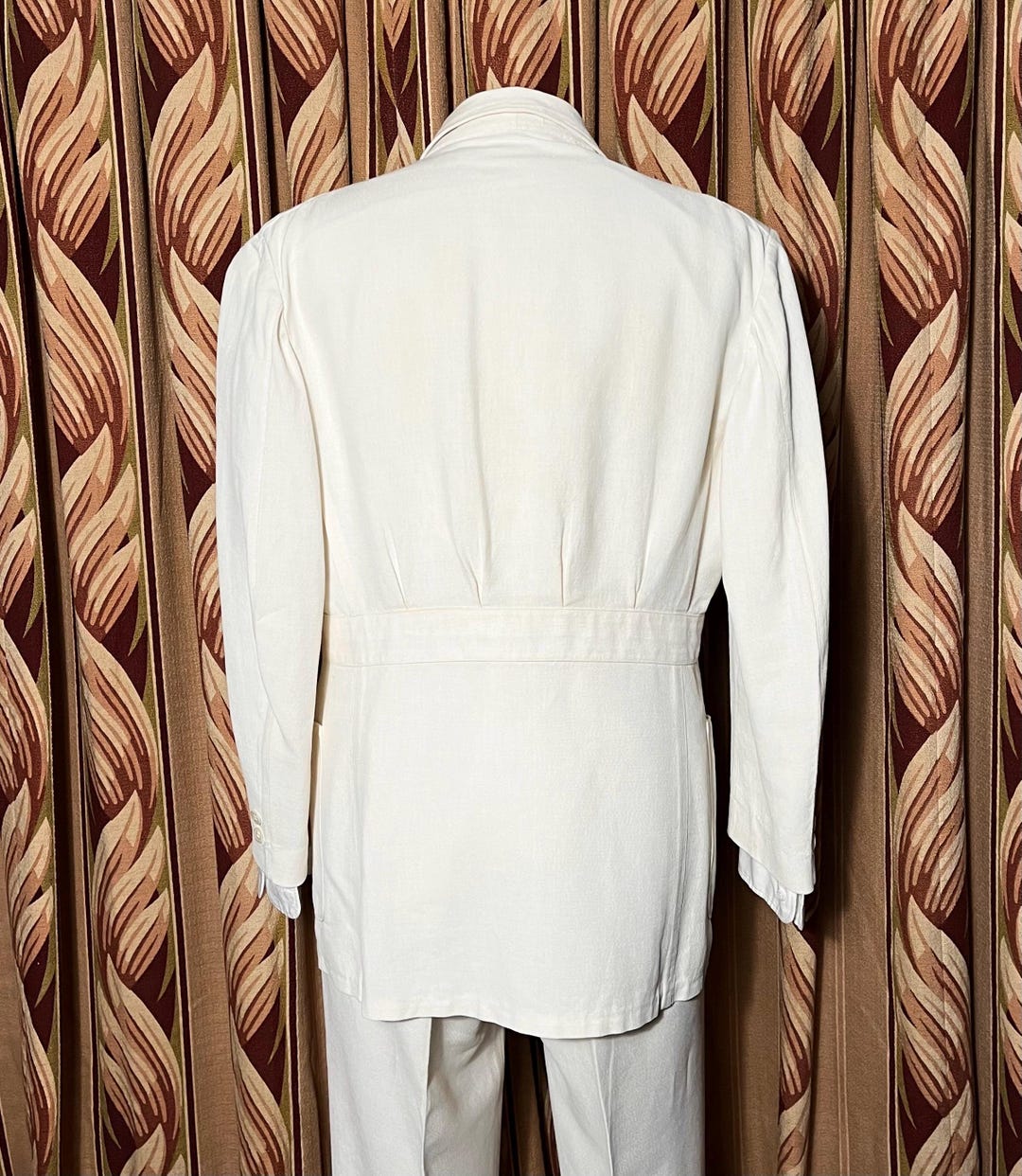 1930s Belted Back Palm Beach Cloth Clone Suit Size 38 40 - Etsy