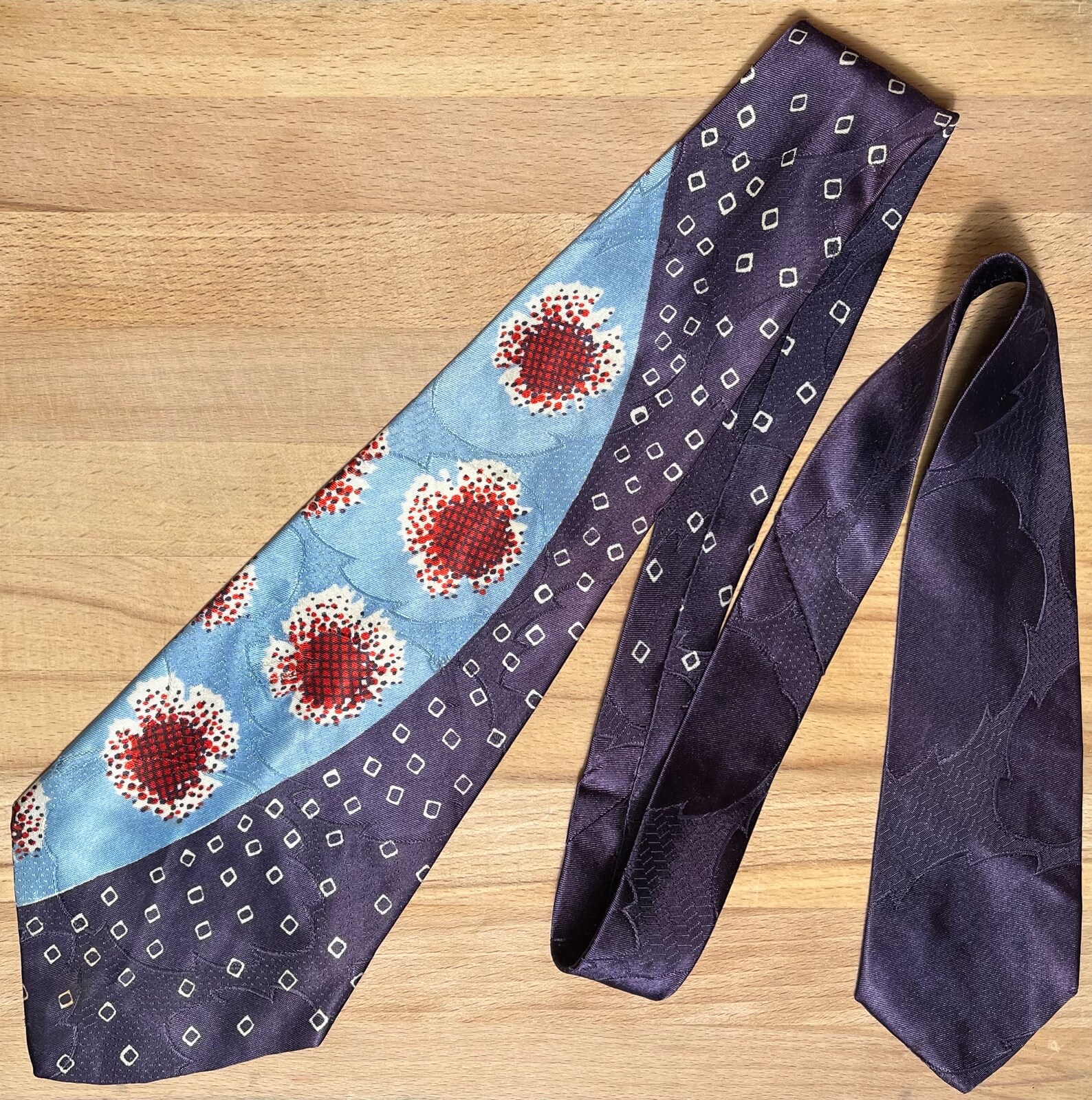 1940s 1950s Wide Abstract Swing Tie - Etsy
