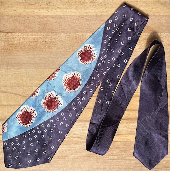 wide vintage tie - Gem