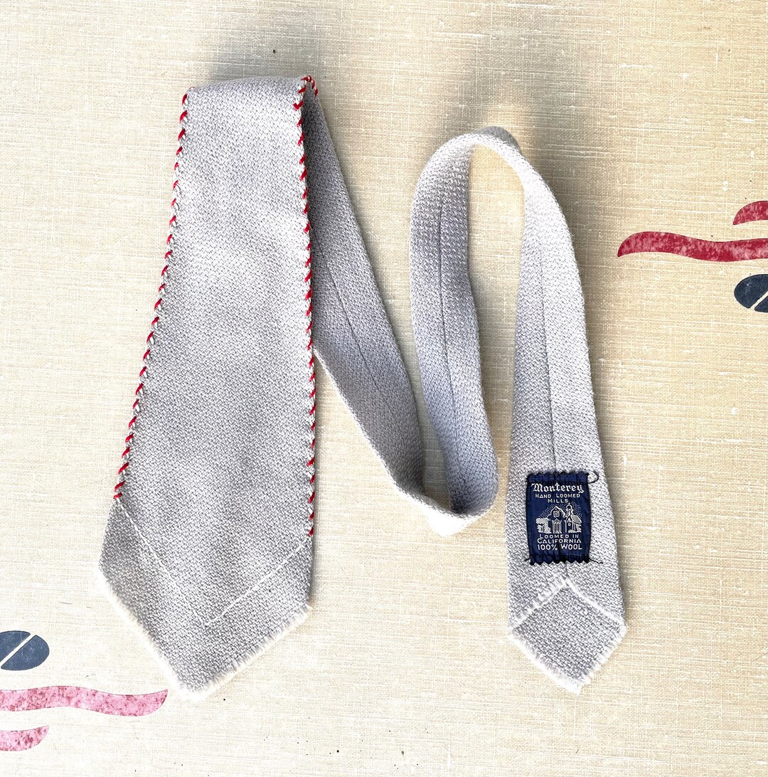 1940s 1950s Whipstitched Rockabilly Tie - Etsy