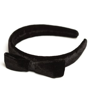 Black Padded Headband Black Velvet Headband Black Headband | Etsy