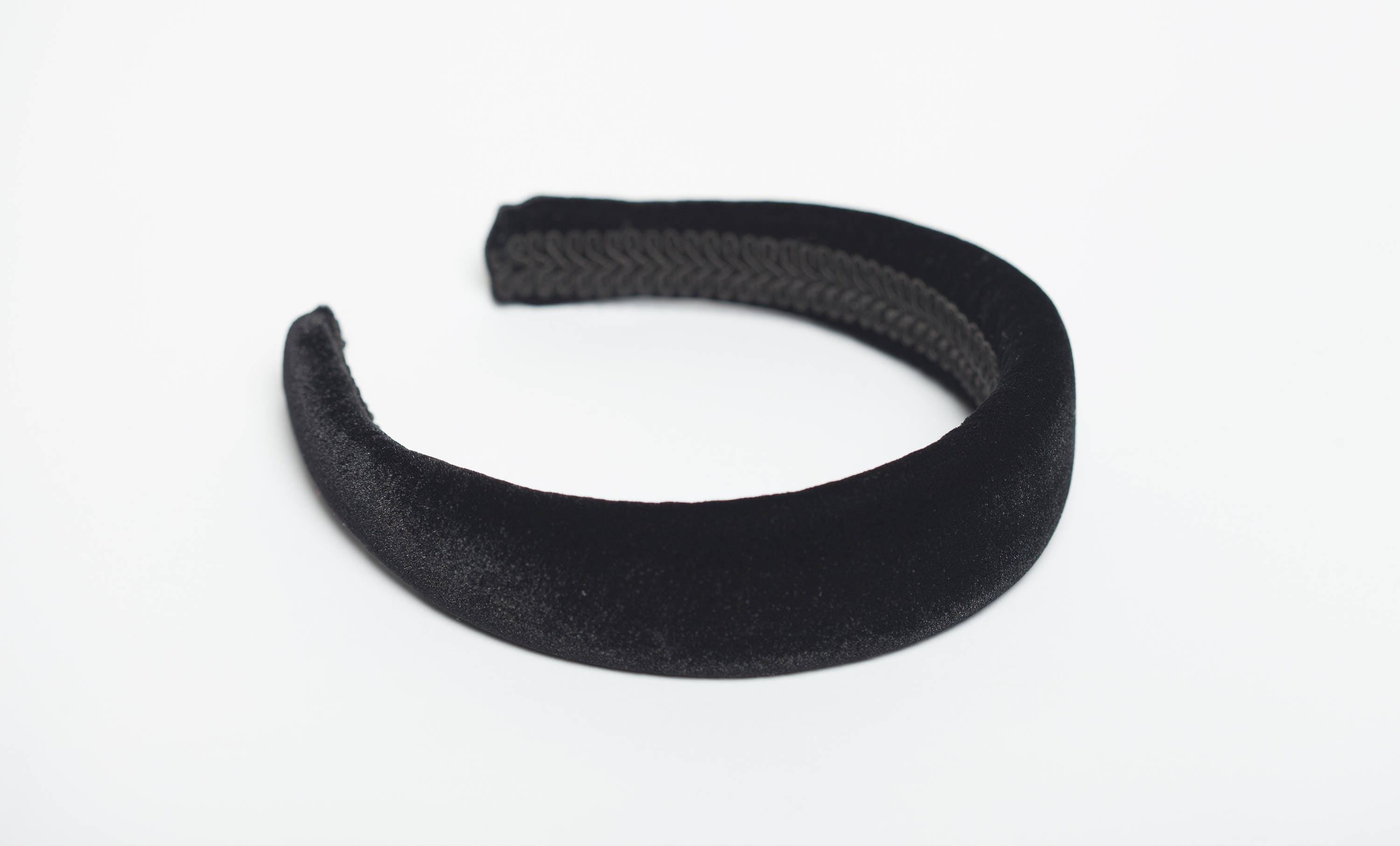 Black Velvet Headband Padded Headband Velvet Headband Puffy - Etsy Denmark