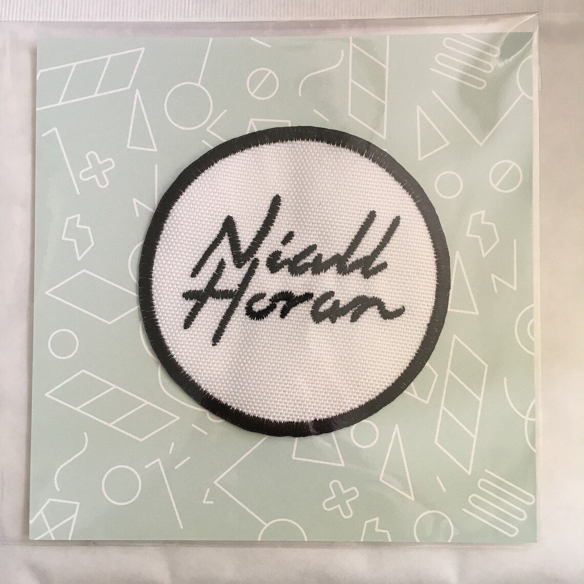 Niall Horan Script Name Logo Round Iron on Patch - Etsy