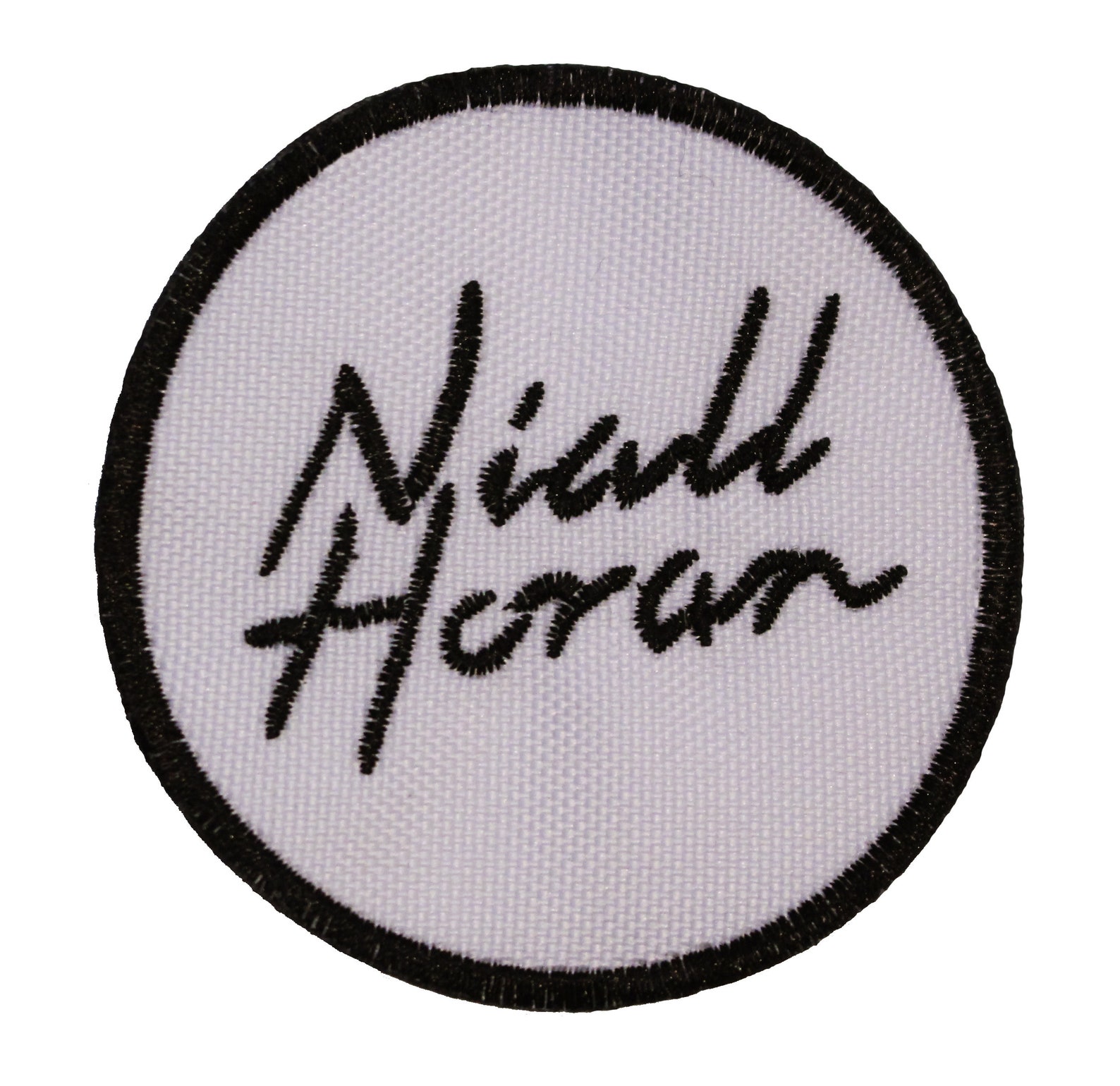 Niall Horan Script Name Logo Round Iron on Patch - Etsy