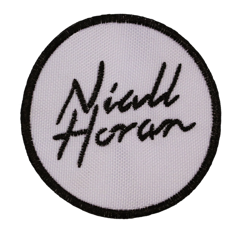 Niall Horan Script Name Logo Round Iron on Patch - Etsy