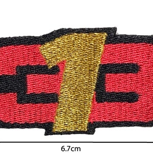 Max Verstappen World Champion '33' Gold '1' Slanted Number Iron-on ...